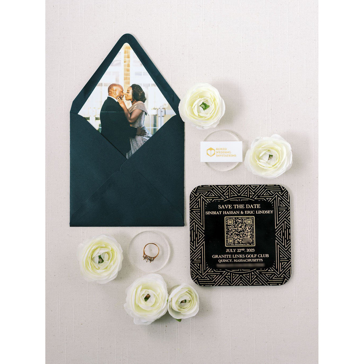 African Motif Inspired Magnet Save The Date – Boxed Wedding Invitations