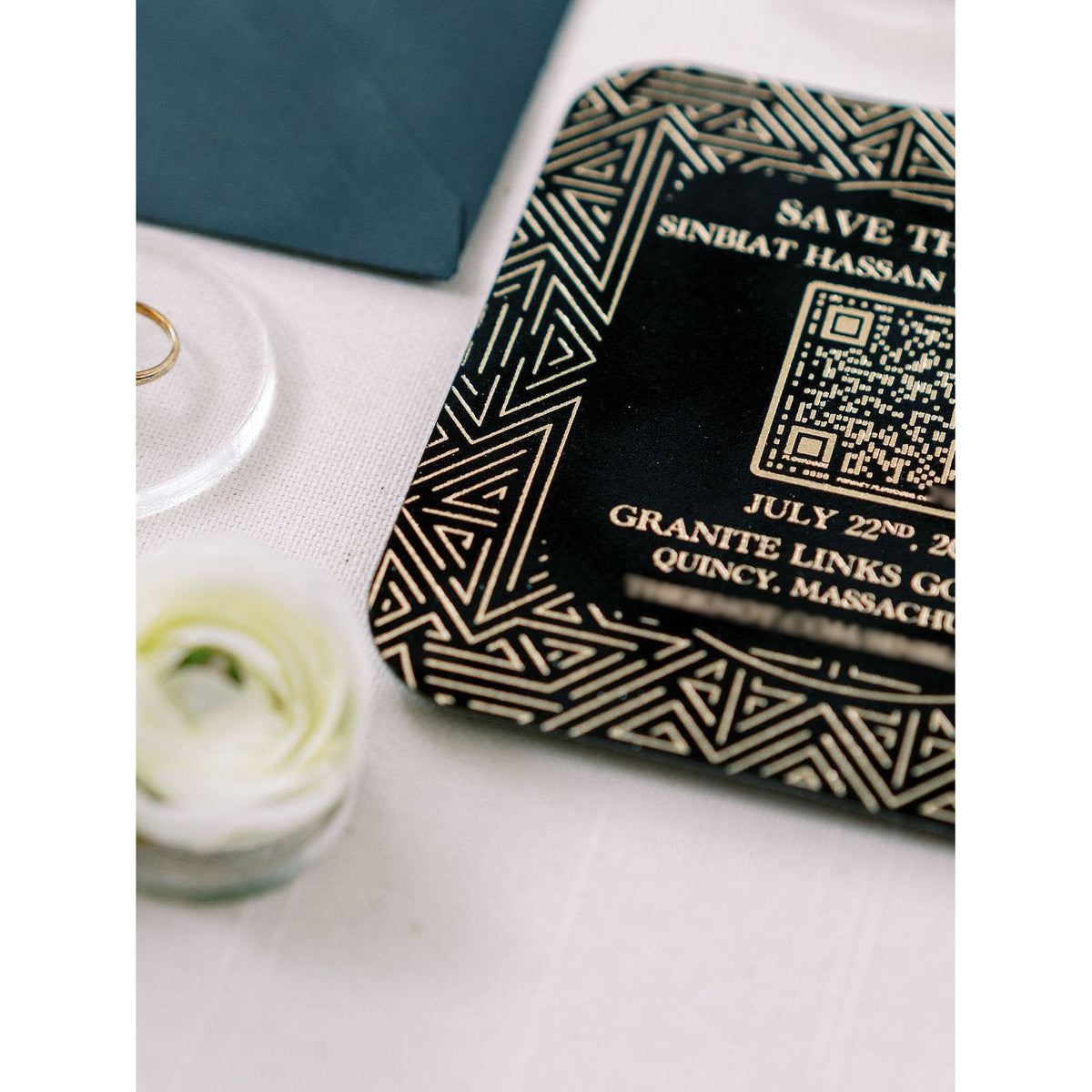 African Motif Inspired Magnet Save The Date – Boxed Wedding Invitations