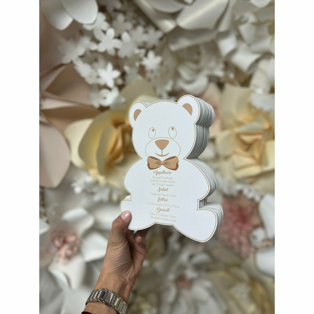 Teddy Bear Menu – Boxed Wedding Invitations