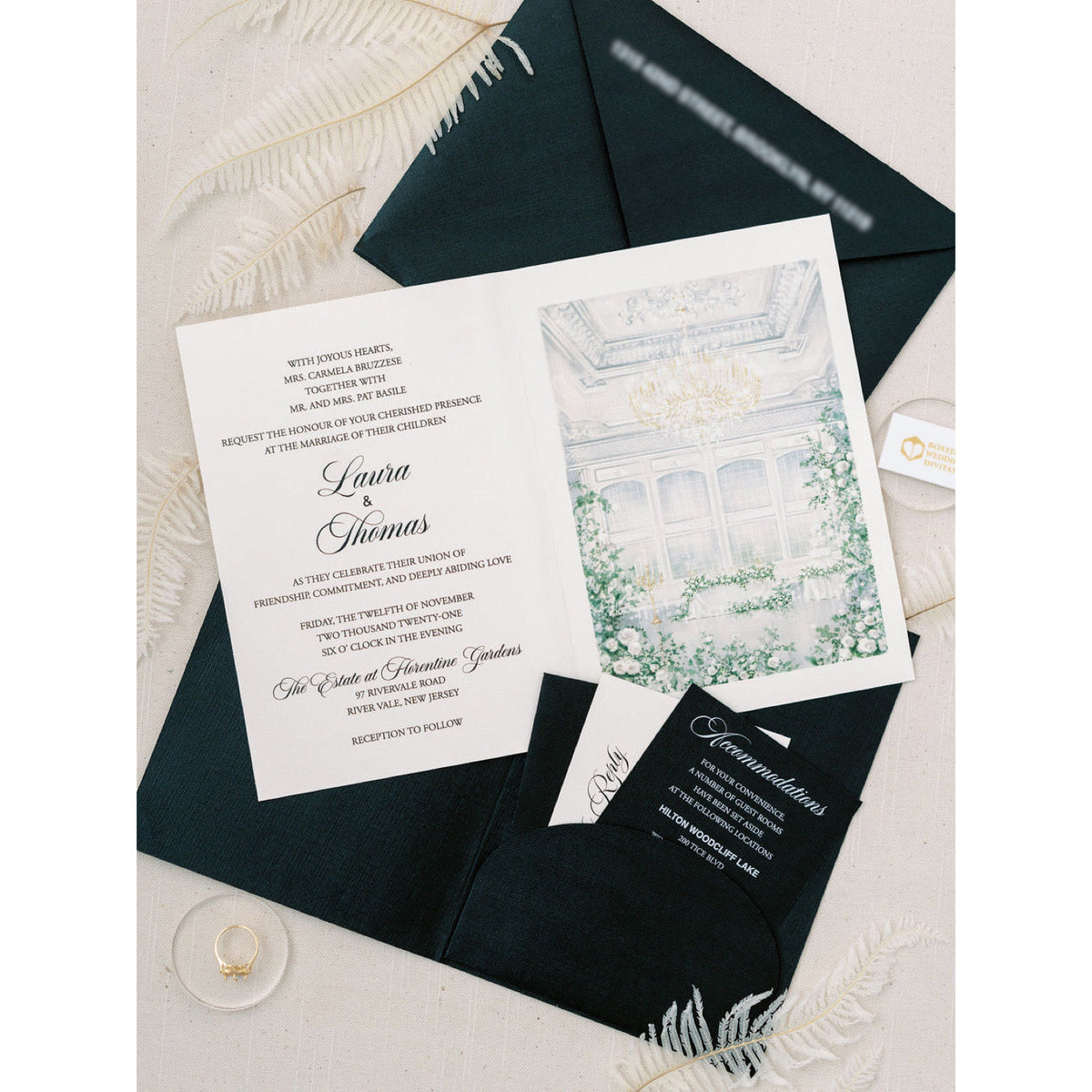 Luxury Minimalist Booklet Invitation – Boxed Wedding Invitations
